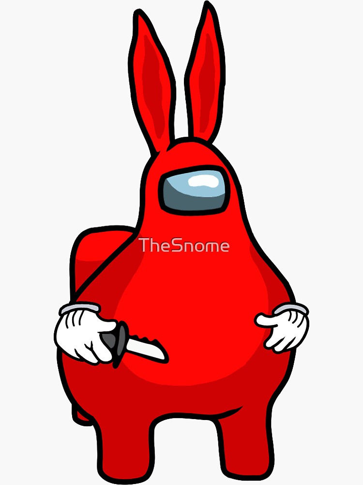 "Big Chungus Looking Sus" Sticker for Sale by TheSnome | Redbubble