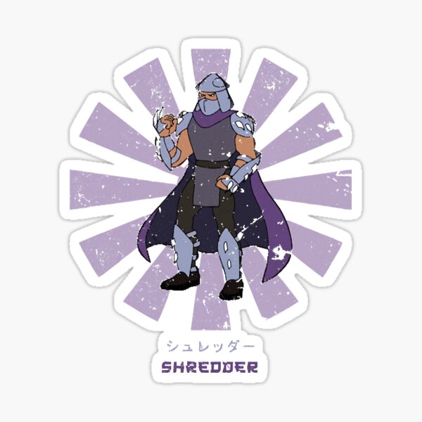 "Shredder Retro Japanese TMNT " Sticker for Sale by Nincehelsor | Redbubble