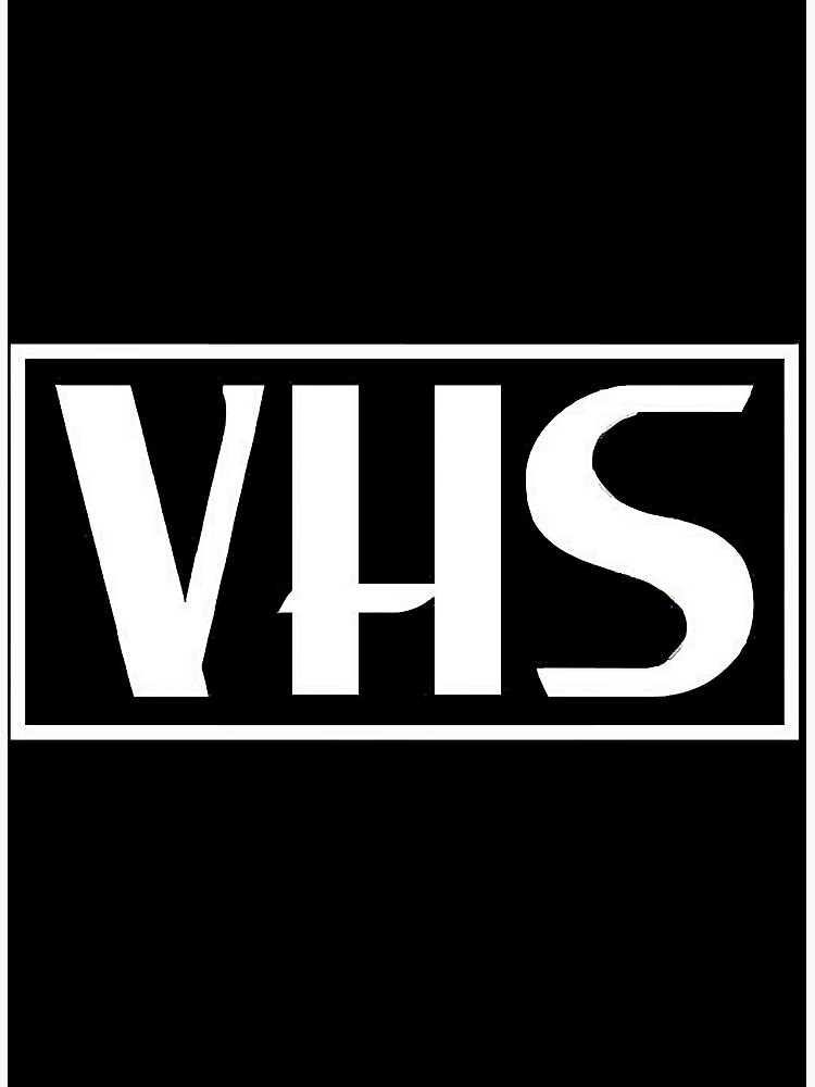 "VHS Logo in White " Poster for Sale by gurmanar | Redbubble