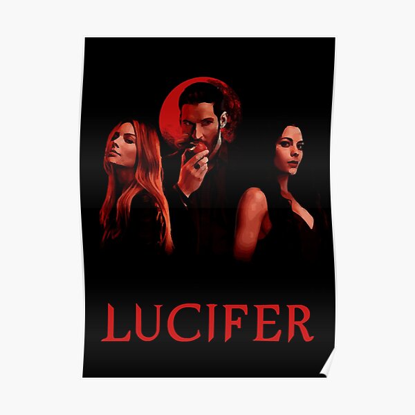"Lucifer-red poster style " Poster by jonajuliano | Redbubble