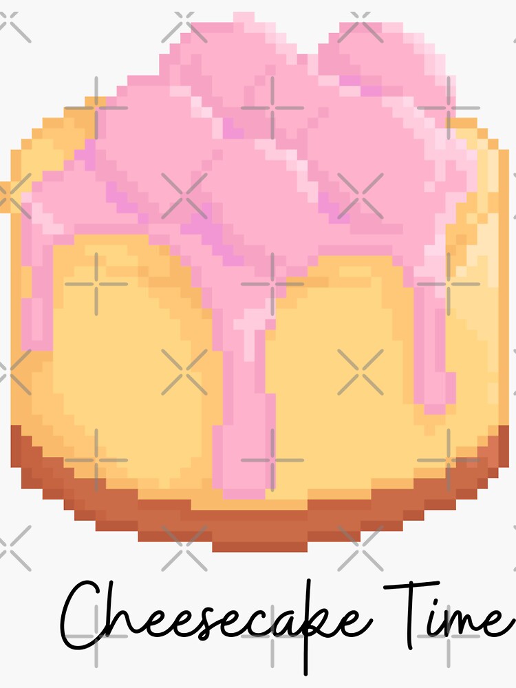 "Cute Pixel Blueberry Cheesecake" Sticker for Sale by sanashibata ...