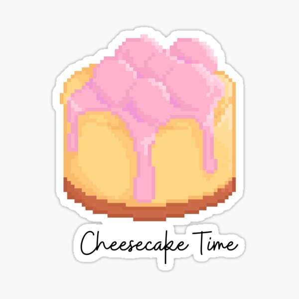 "Cute Pixel Blueberry Cheesecake" Sticker for Sale by sanashibata ...