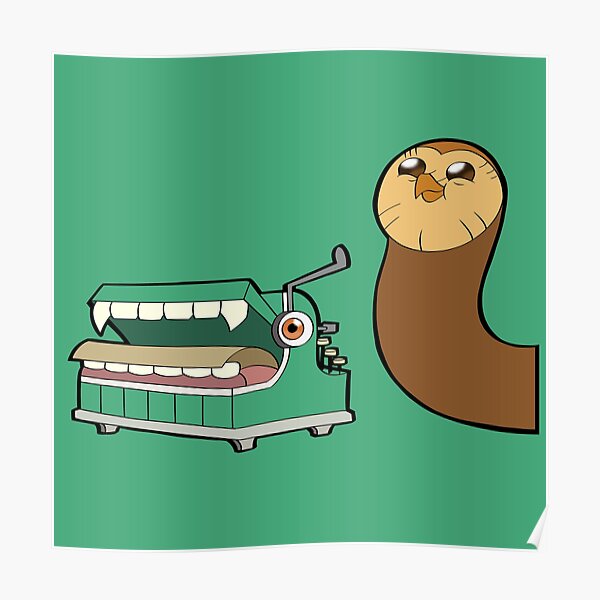 "Hooky and his Typewriter" Poster for Sale by hope170 | Redbubble