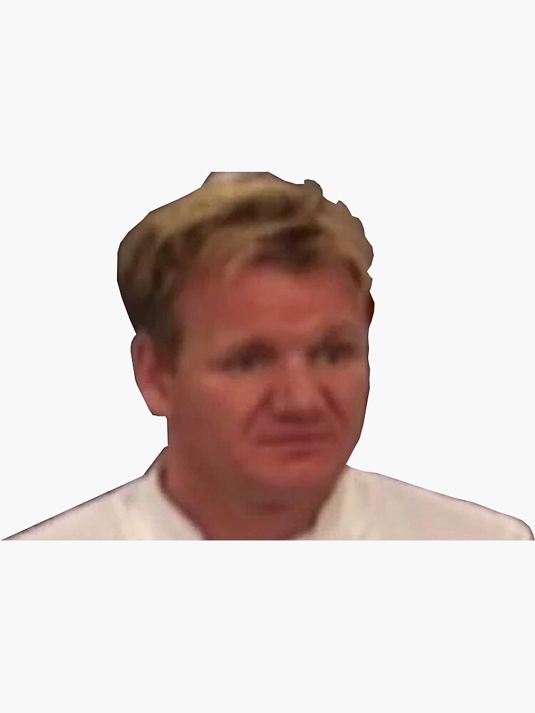 "Disgusted Gordon Ramsay" Sticker for Sale by otyn7 | Redbubble