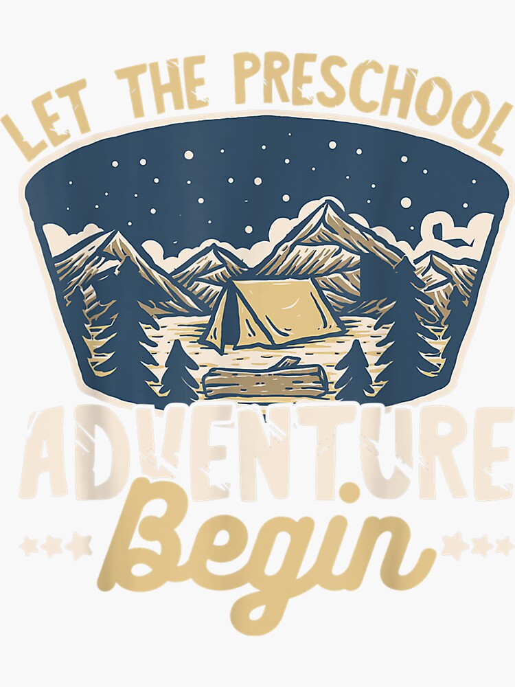 "Let The Preschool Adventure Begin Teacher Back to School " Sticker for ...