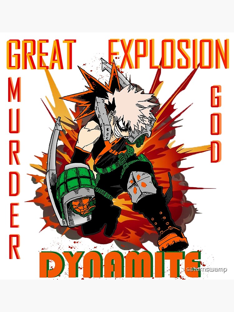 "GREAT EXPLOSION MURDER GOD DYNAMITE || SIMPLE BAKUGOU" Art Print by ...