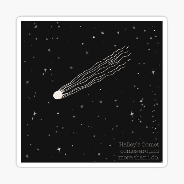 "Halleys Comet" Sticker for Sale by Maddiejay3 | Redbubble