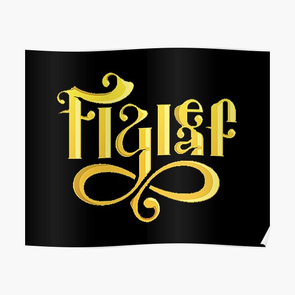 "infinity yellow leaf" Poster for Sale by Scontel | Redbubble