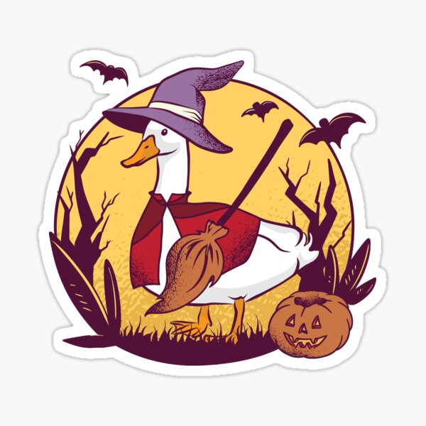 "spooky duck" Sticker for Sale by Fresssh | Redbubble
