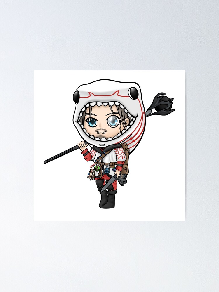 Póster «Lindo personaje de traje de mago BDO dibujado a mano estilo ...