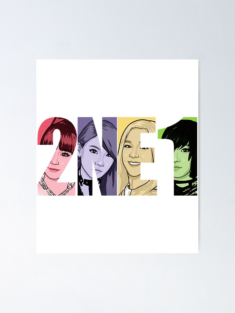 "2ne1 T-ShirtTooniefied 2NE1 V2" Poster for Sale by ElfledaBush | Redbubble