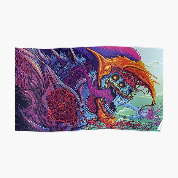 "HyperBeast" Poster for Sale by Mansbestwalrus | Redbubble