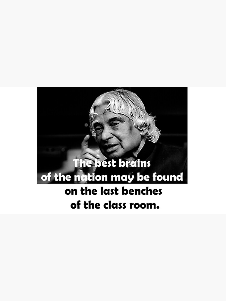 "Backbencher inspiring quote by Abdul Kalam " Photographic Print for ...