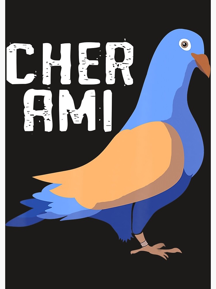 Póster «Cher Ami, héroe de la guerra mundial, paloma mensajera» de BarineZayden | Redbubble