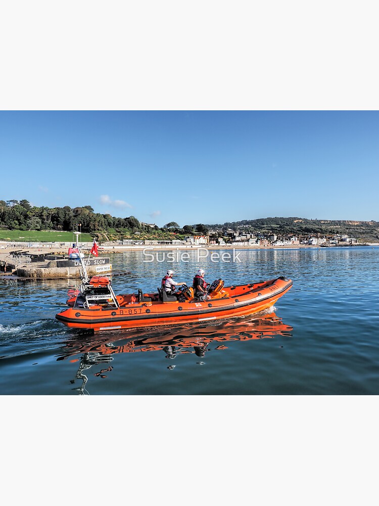 "RNLI at Lyme Regis 2" Sticker for Sale by Siska | Redbubble