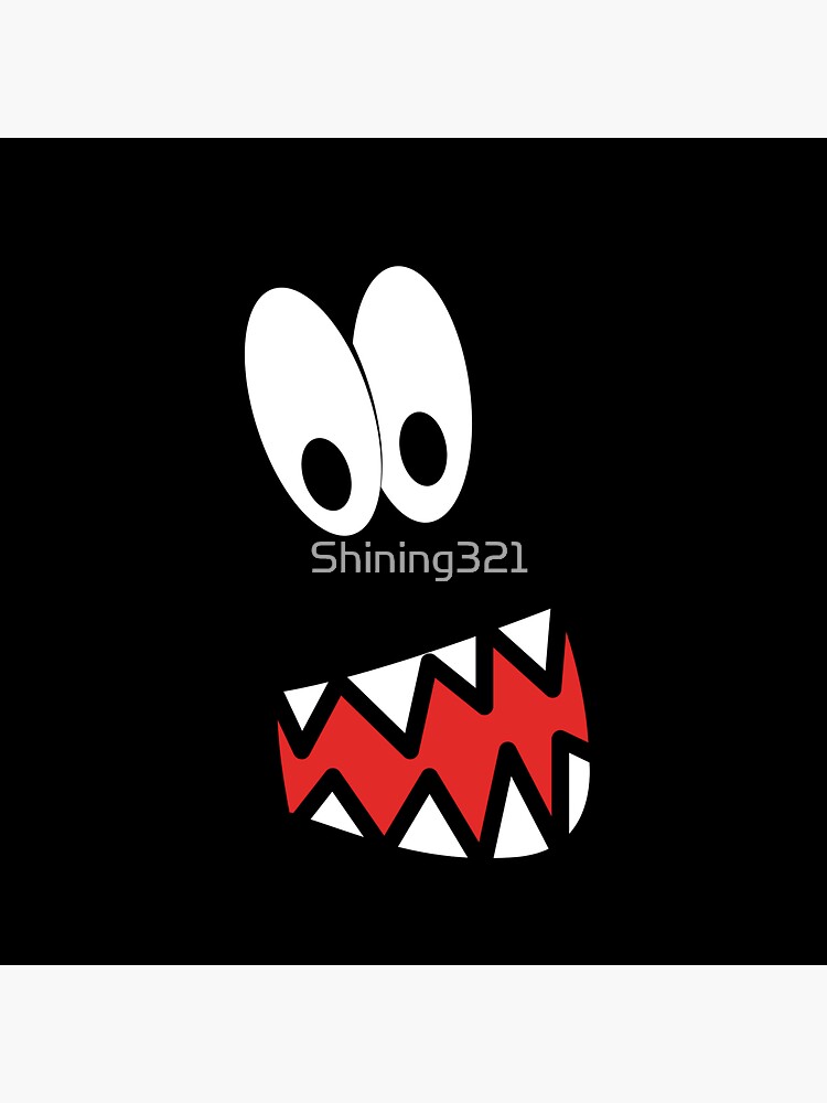 "Sharp teeth Smile" Sticker for Sale by Shining321 | Redbubble