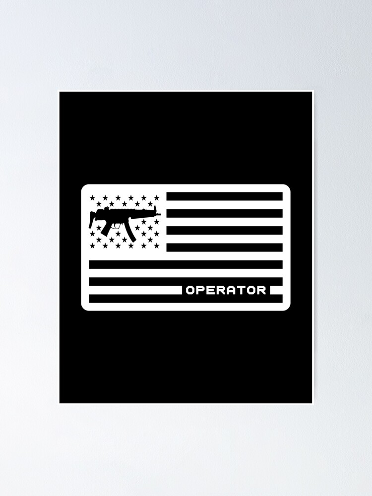 "MP5 OPERATOR USA FLAG" Poster for Sale by alt36 | Redbubble