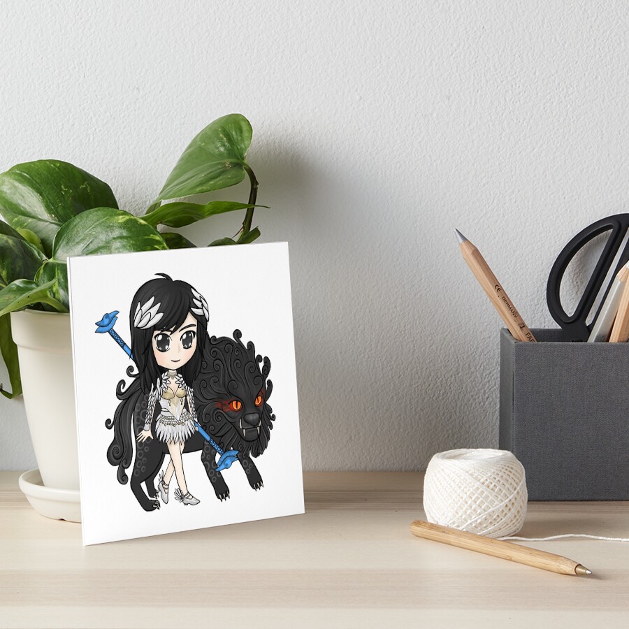 "Cute BDO Tamer costume character hand drawn chibi style." Art Board ...