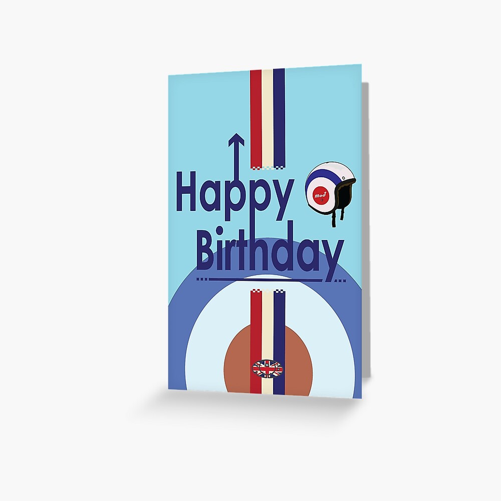 "Happy Birthday Mod..." Greeting Card for Sale by aob-designed | Redbubble