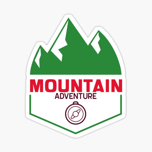 "Graphics Mountain Adventure" Sticker by CIBALARTSTUDIO | Redbubble