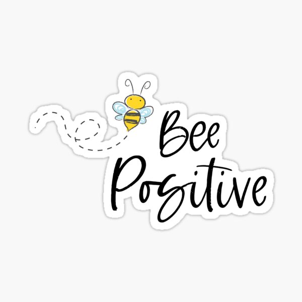 "Be Positive" Sticker for Sale by Rabab-Design | Redbubble