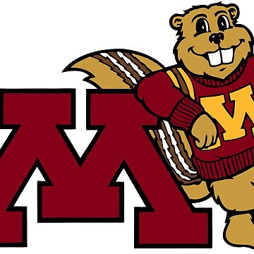 "Goldy Gopher" Sticker for Sale by Onedire | Redbubble