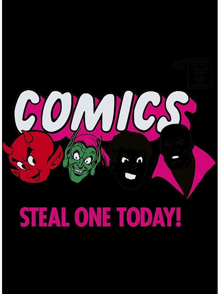 "Comics Steal One Today! Spinner Rack Topper Original Characters ...