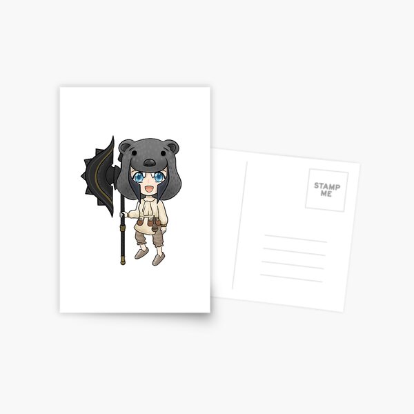 "Cute BDO Guardian costume character hand drawn chibi style." Postcard ...