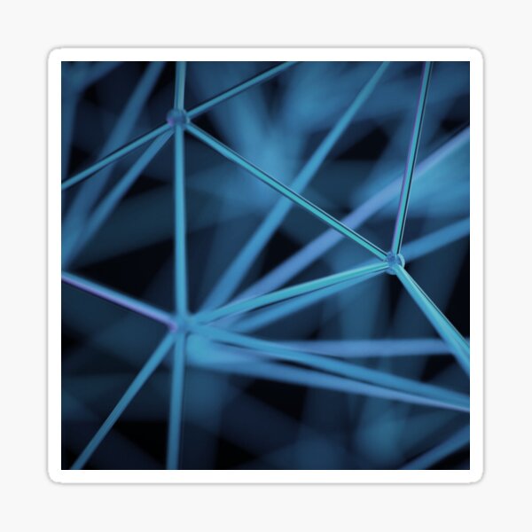 "Royal Blue Digital Net Design" Sticker for Sale by NexusArts | Redbubble