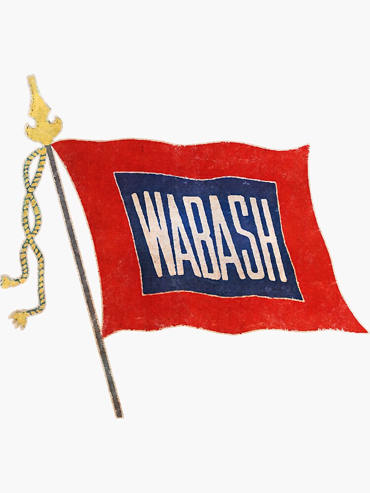 "Vintage Wabash Railroad Flag logo " Sticker for Sale by anaCryder ...