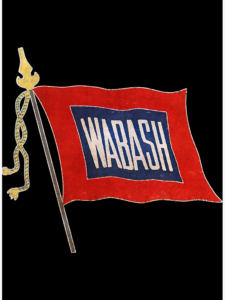 "Vintage Wabash Railroad Flag logo " Art Print by anaCryder | Redbubble