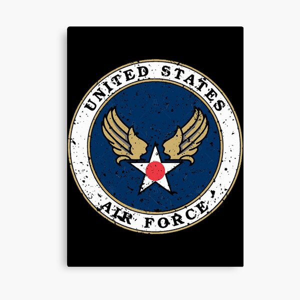 "United Stated Air Force USAF Vintage Logo " Canvas Print for Sale by ...