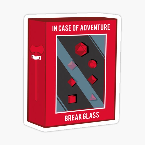 Break Glass Stickers | Redbubble