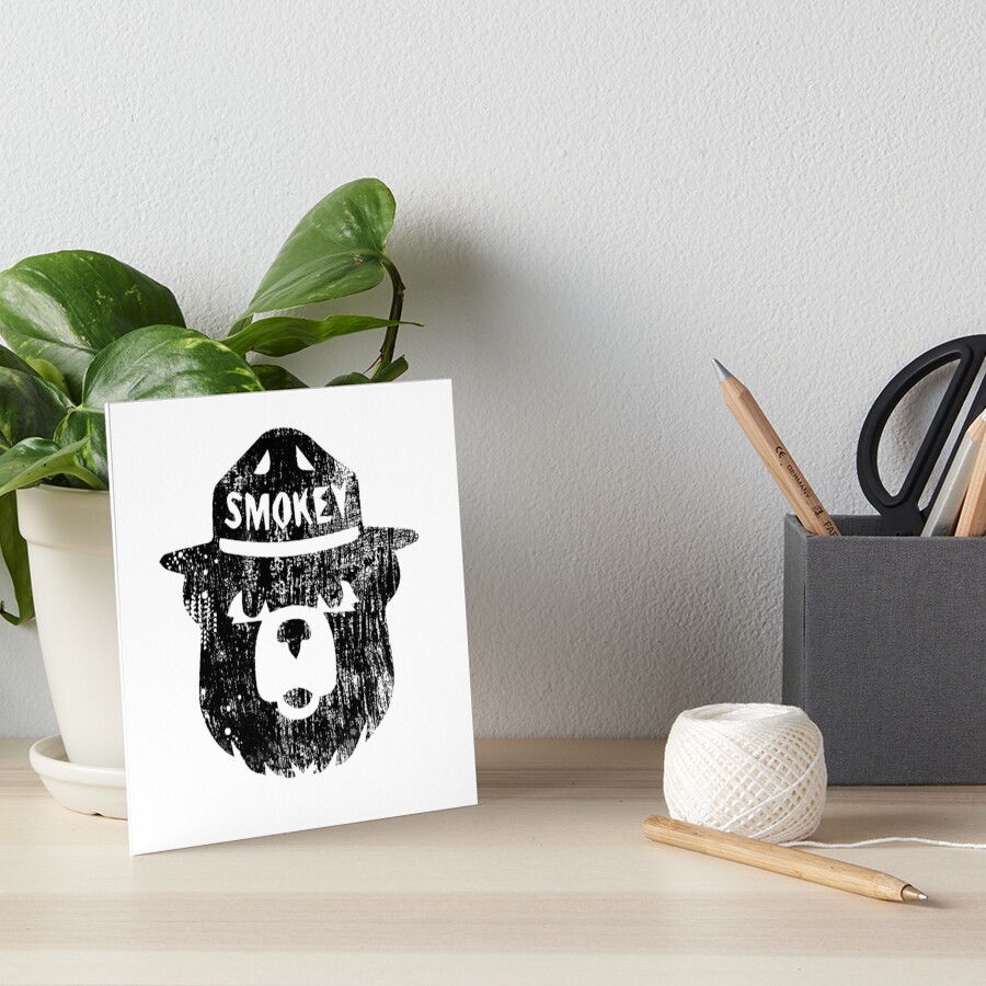 "Smokey Bear Vintage Logo!" Art Board Print for Sale by SmokeyBearFire ...