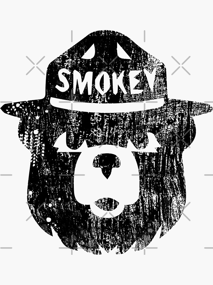 "Smokey Bear Vintage Logo!" Sticker for Sale by SmokeyBearFire | Redbubble