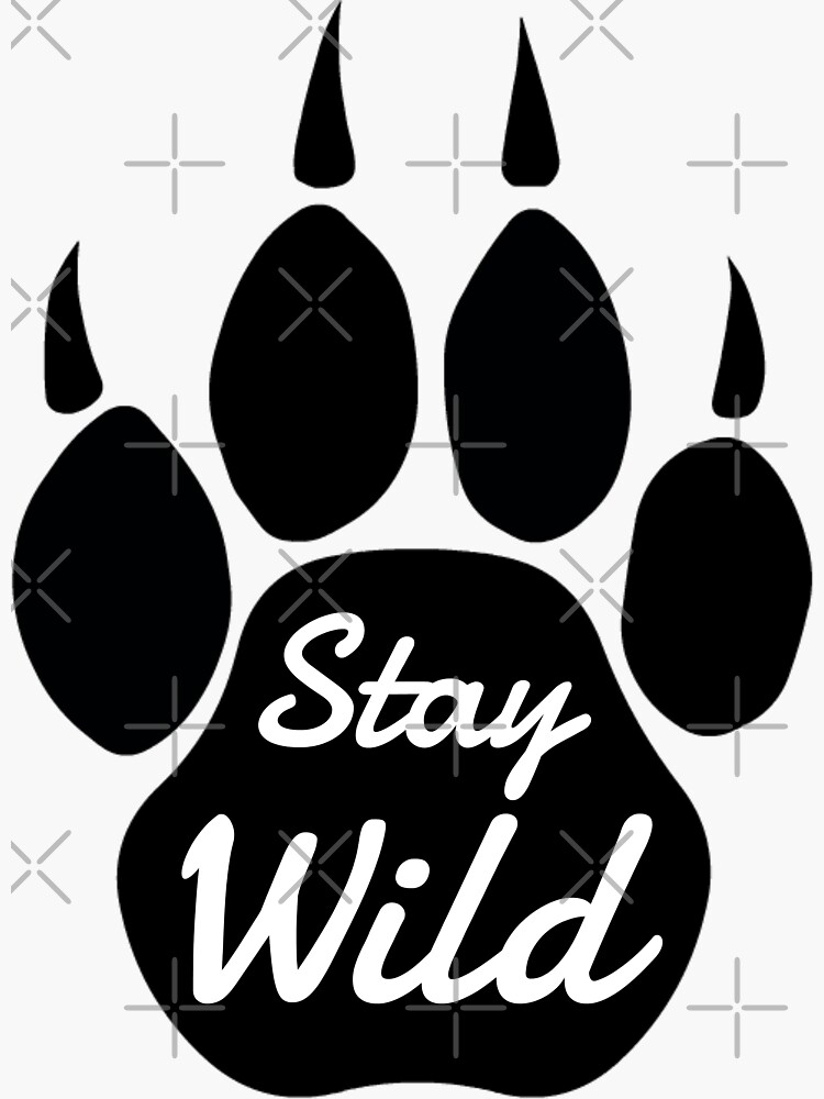 Stay Wild Sticker By Carriepotter Redbubble