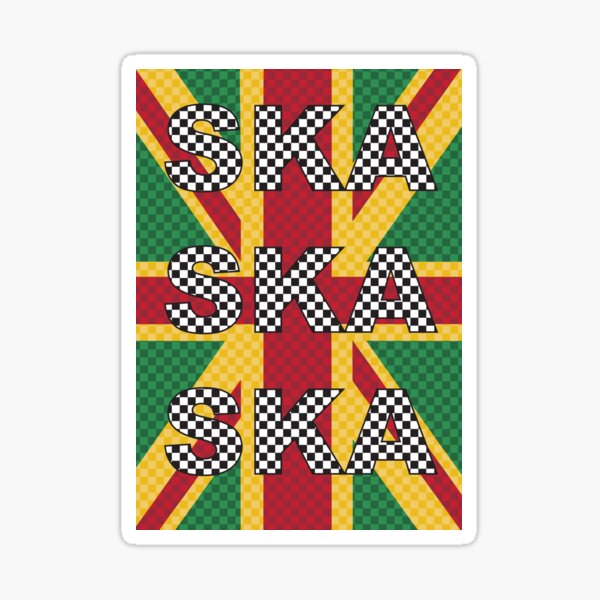 "Ska, Ska, Ska" Sticker by EvilGravy | Redbubble