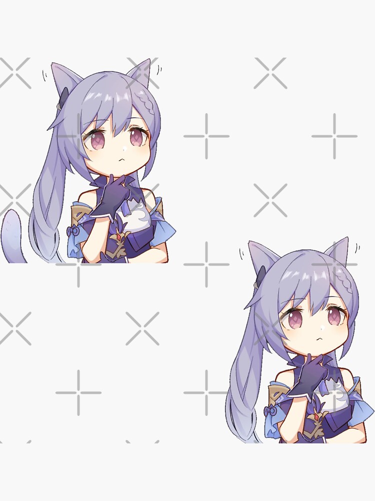 "Keqing - Genshin Impact" Sticker by Aka-Hanako | Redbubble