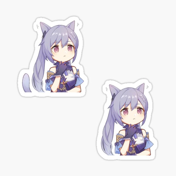 "Keqing - Genshin Impact" Sticker by Aka-Hanako | Redbubble