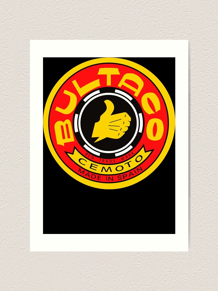 "Bultaco Motorcycle Logo" Art Print by JaneDaugherty | Redbubble