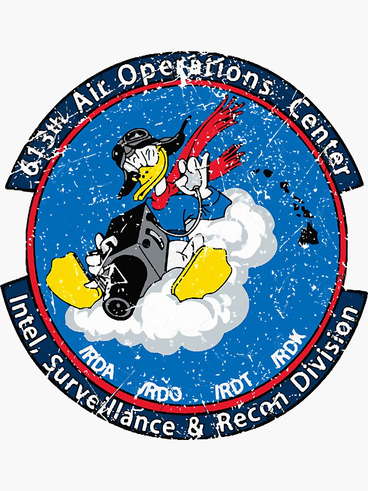 "613th Air Operations Center Vintage Insignia " Sticker for Sale by ...