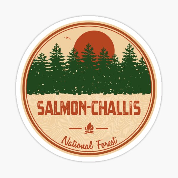 "Salmon–Challis National Forest" Sticker for Sale by esskay | Redbubble