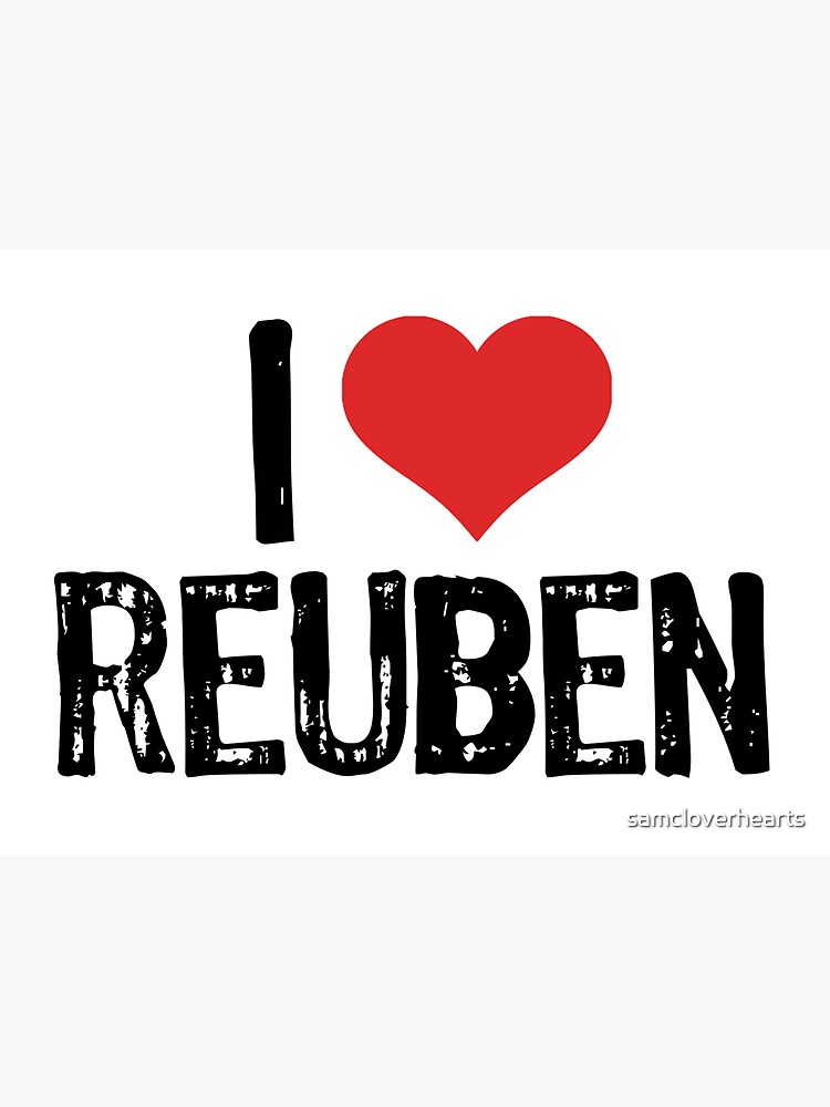 "I Love Reuben" Sticker for Sale by samcloverhearts | Redbubble