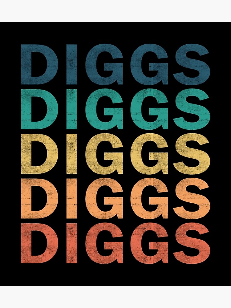 Póster «Camiseta con nombre de Diggs - Camiseta de artículo de regalo ...