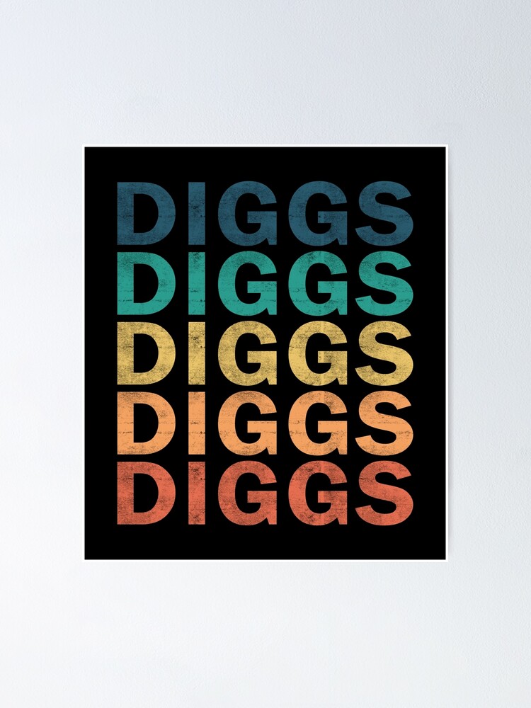 Póster «Camiseta con nombre de Diggs - Camiseta de artículo de regalo ...