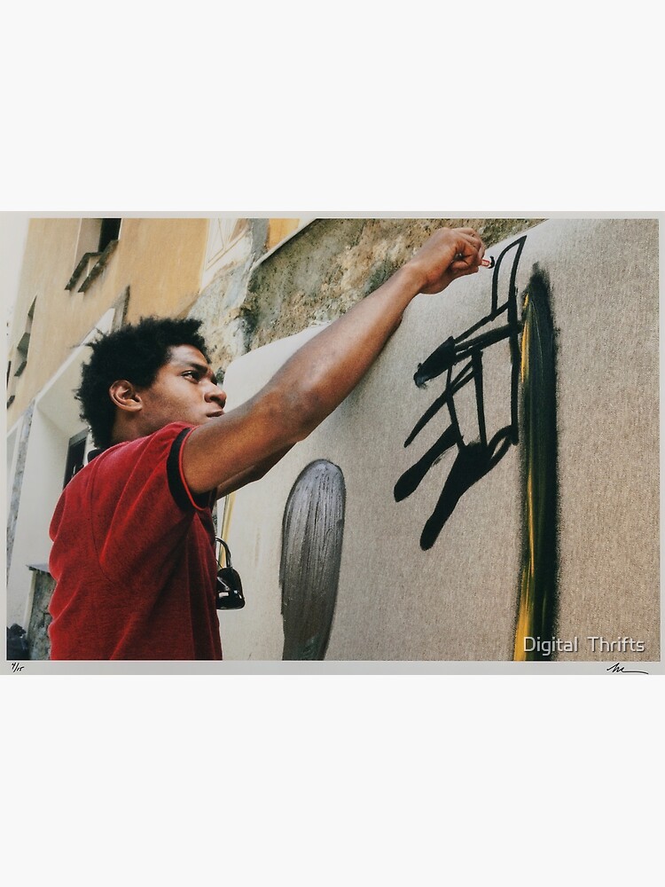 "Jean-Michel At Work || 1983 Vintage Photograph " Poster for Sale by ...