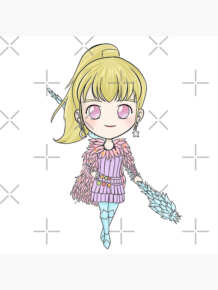 Poster « Mignon personnage de costume de sorcière BDO style chibi ...