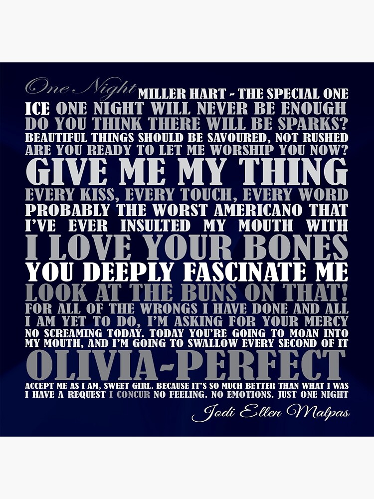 "Miller Hart quote - love is in the pages of a book" Sticker by ...