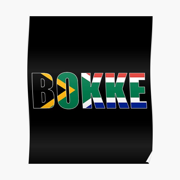 "Bokke" Poster for Sale by KeslenChetty | Redbubble