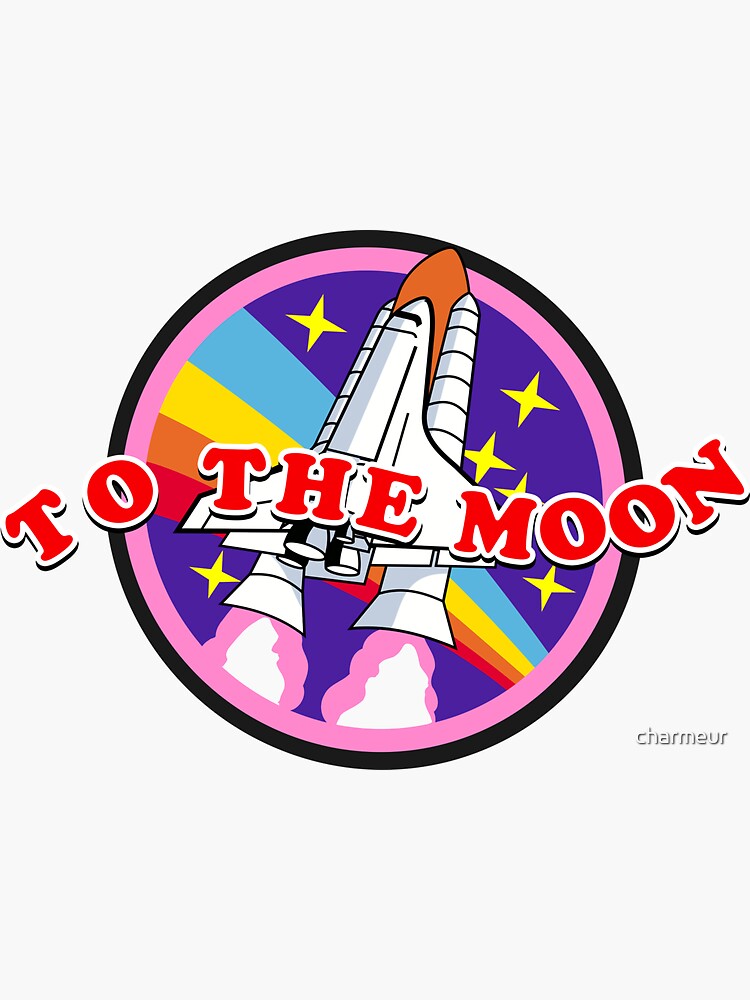"pink nasa rocket" Sticker for Sale by charmeur | Redbubble